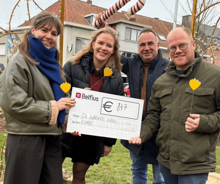Kuurne vlamt mee voor De Warmste Week en zamelt 847 euro in